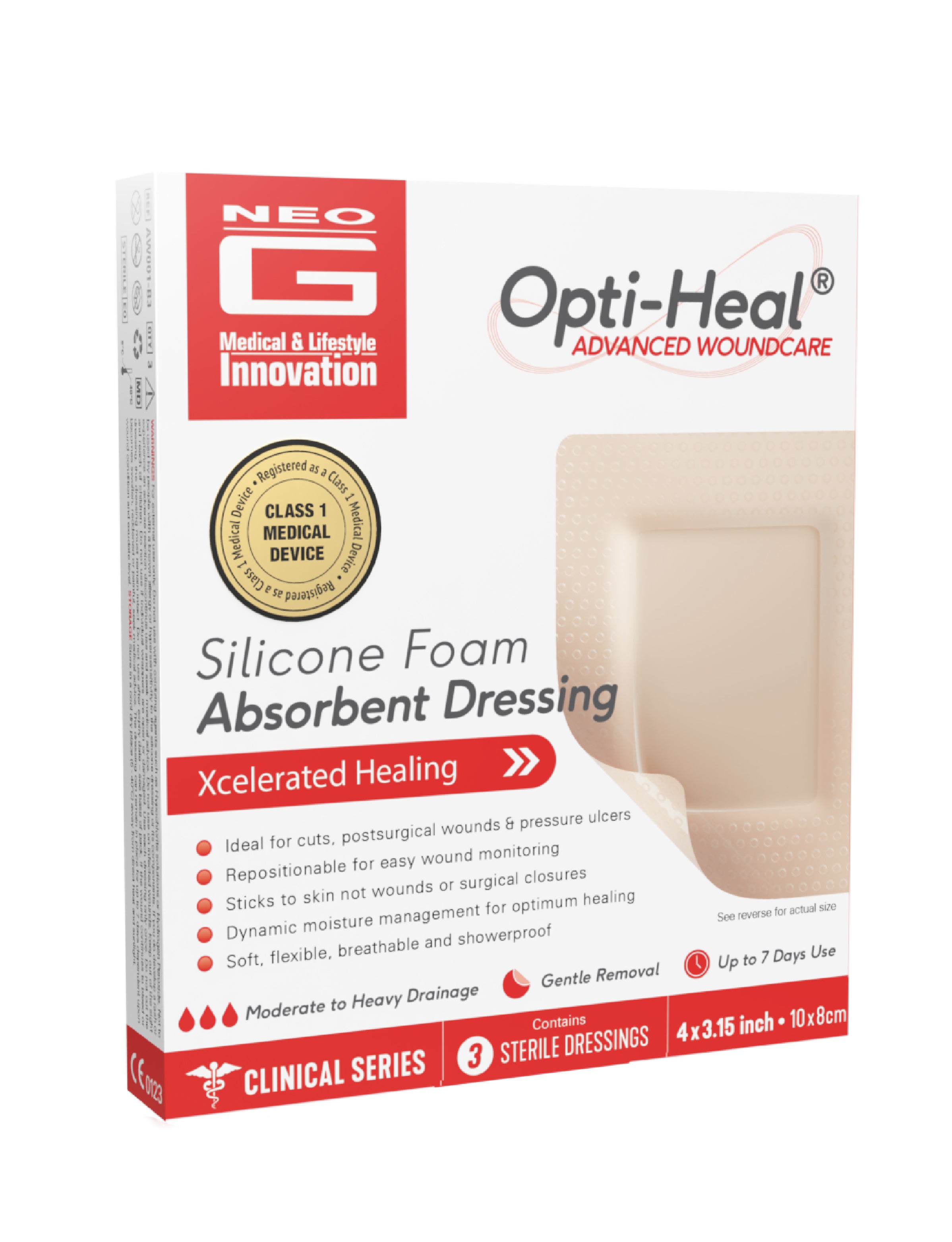 Silicone Foam Absorbent Dressing – Neo G UK