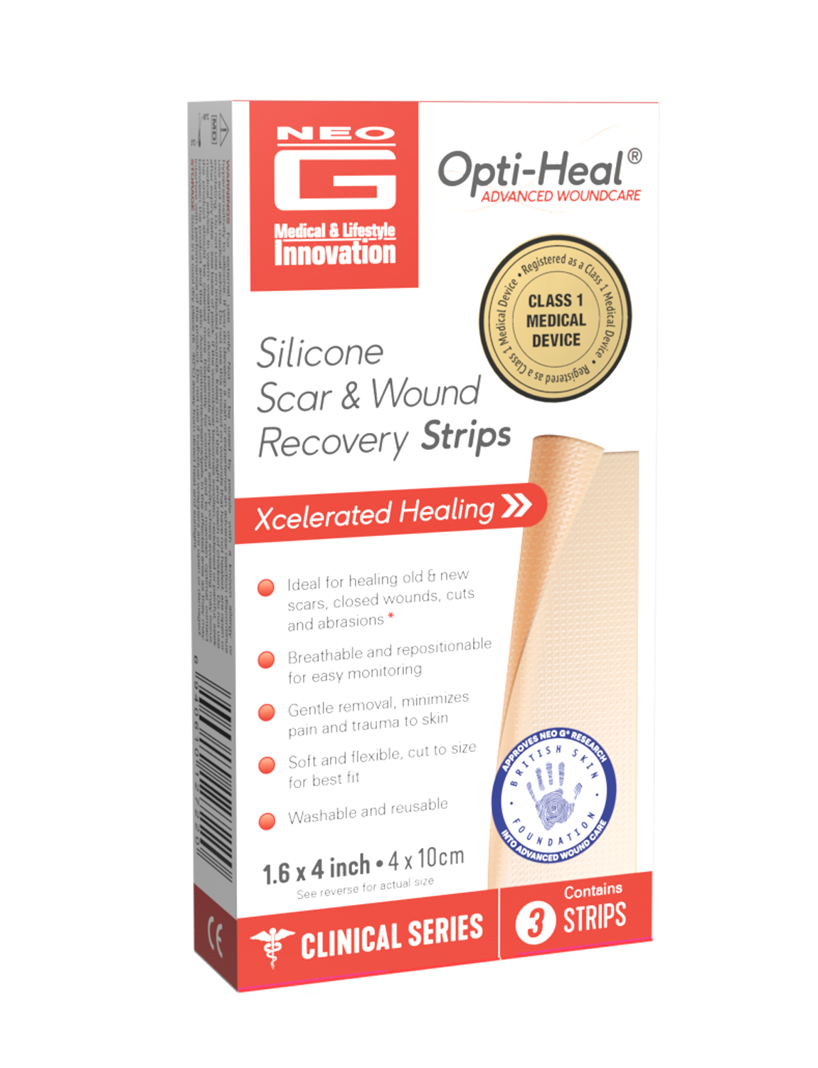 Silicone Scar & Wound Recovery Strips – Neo G UK
